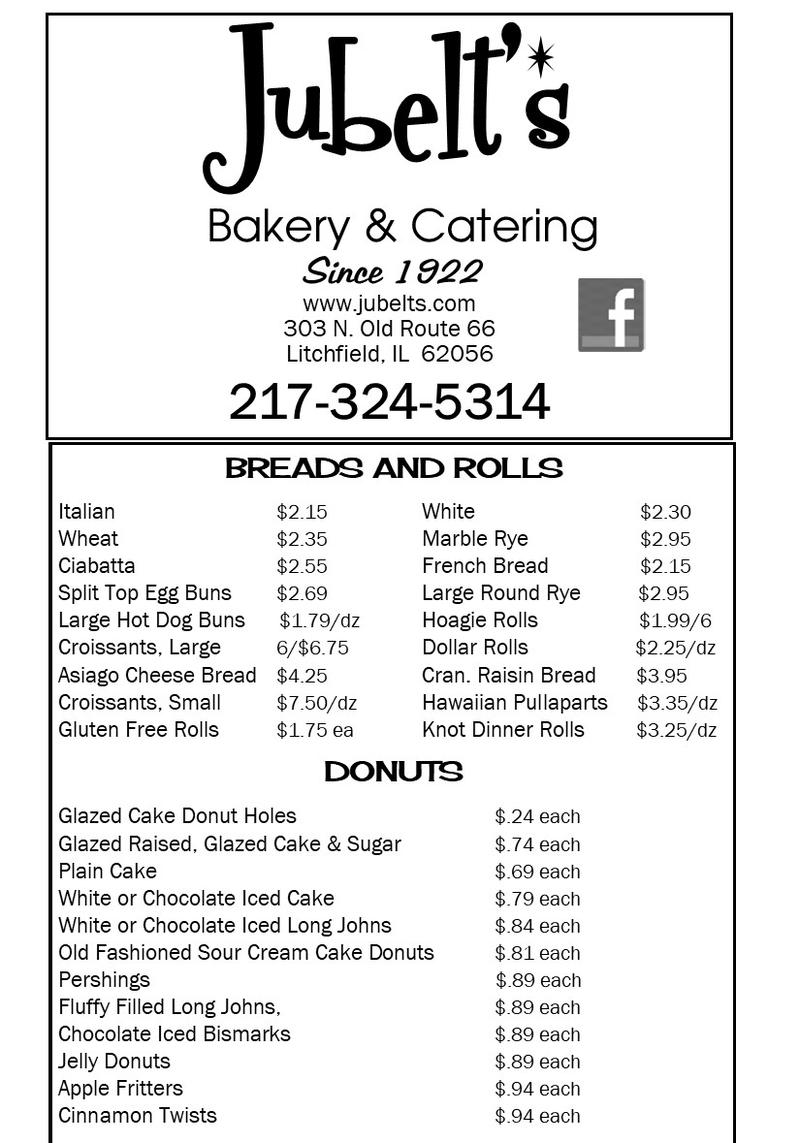 Jubelt s Catering And Bakery Menu jubelt-s-catering-and-bakery-menu